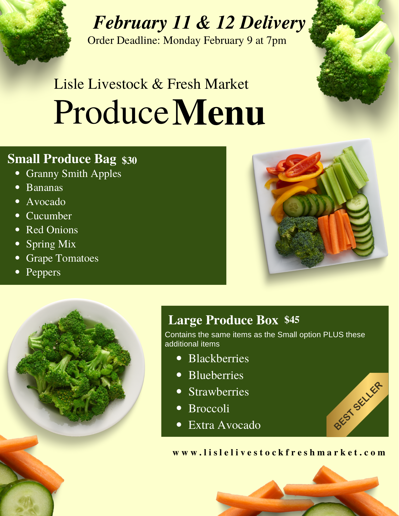 Small Produce Bag WELL – Lisle Livestock & Fresh Market